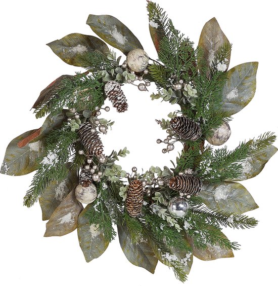 Beliani TIEVA - Krans - Groen - Dennenhout | bol