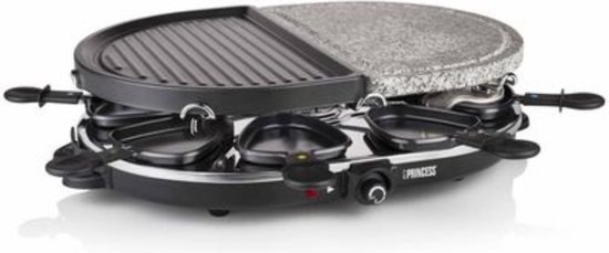 Princess Steengrill Gourmetstel - Gourmetplaat voor 8 Personen | bol