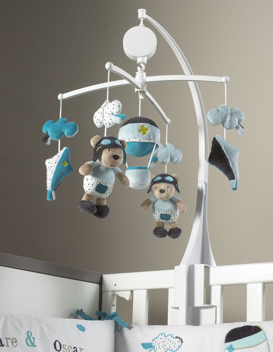 Mobiel - Met muziek - Oscar & Lazare - Box - Wieg - De figuren die aan ...