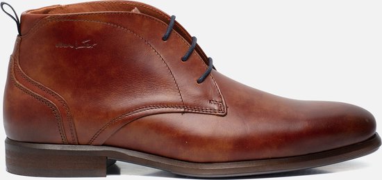 Van Lier Erasmo veterboots cognac Leer - Heren - Maat 41 | bol