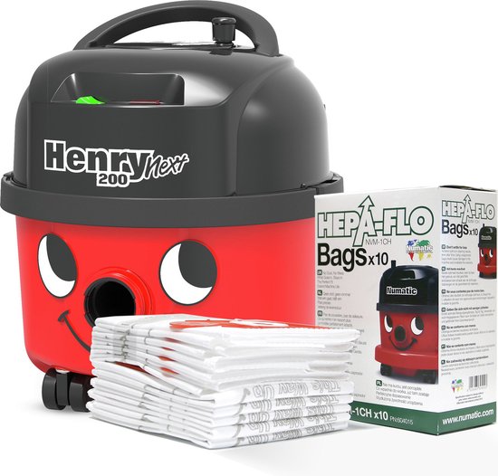 Numatic Stofzuiger Henry Next HVN200-11 Rood ( Red ) + Gratis Pak ...