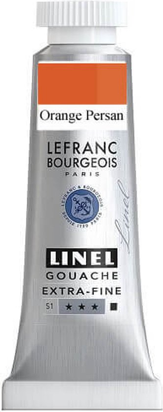 Lefranc & Bourgeois Linel Gouache Extra Fine Persian Orange 167 14ml ...