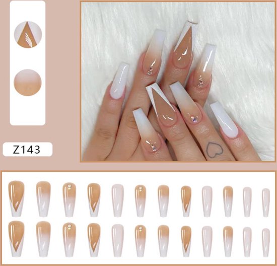 Dazori-plaknagels-24 tips-z143 | bol.com