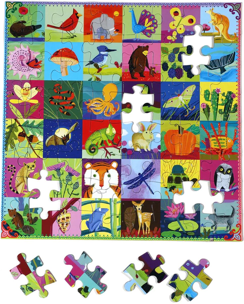 eeBee portraits of nature 64 stukjes puzzel | bol.com