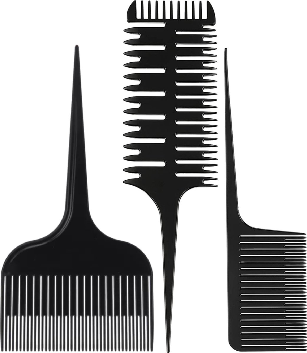 3 Delige - Professionele Haarkammen Set - Multifunctionele Haarkam ...