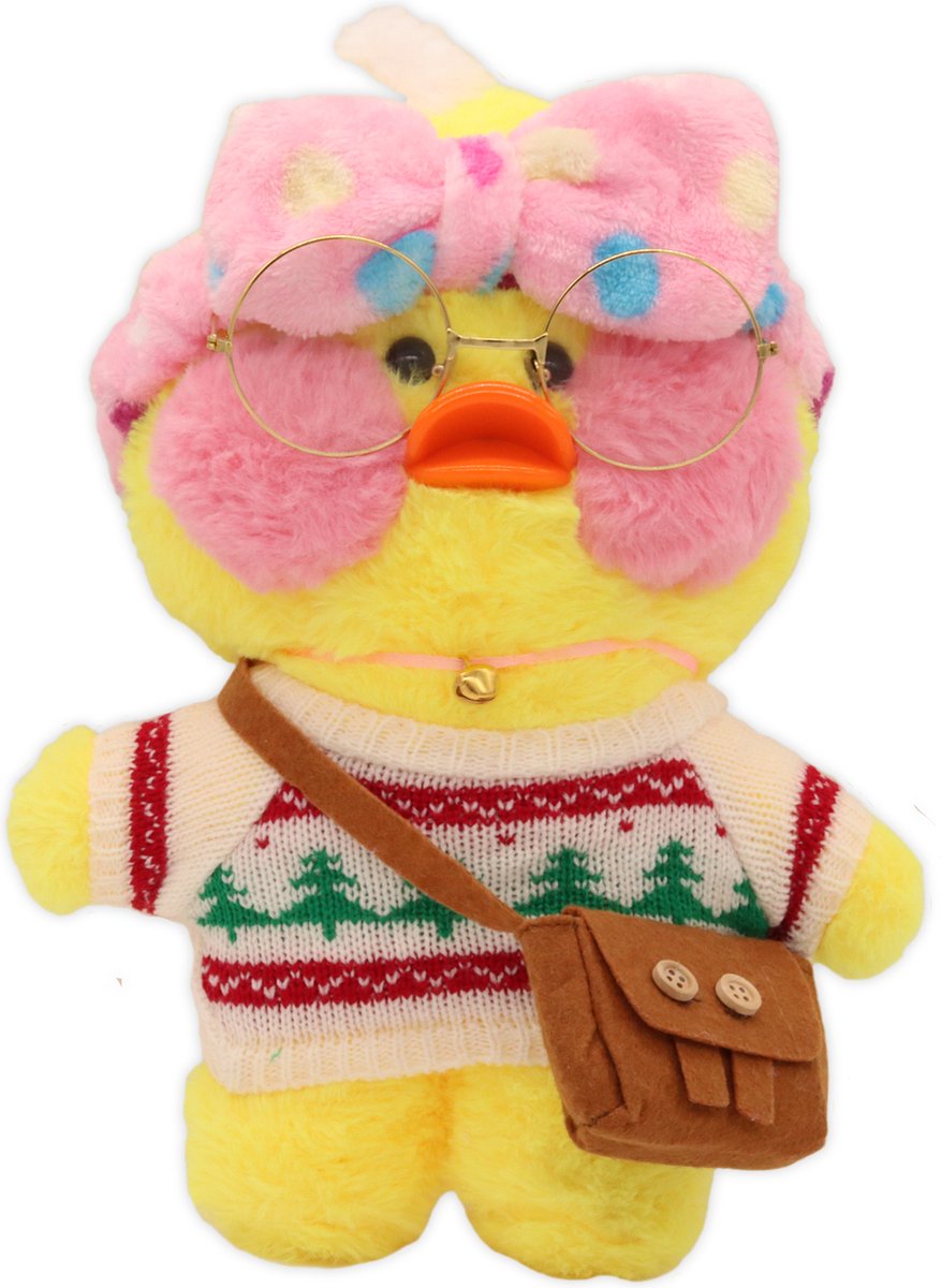 Klikkopers® Paper Duck - Cute Eend - Lalafanfan Duck Knuffel - Kawaii ...