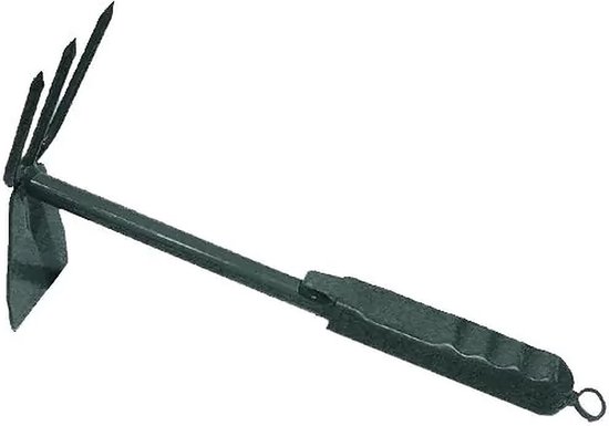Hand Hark met Drietand Schoffel en Hak - 70 mm Metaal - Prettig ...