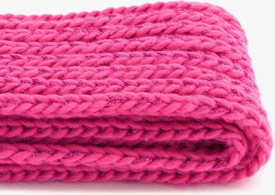 Meisjes sjaal met pompons - Roze | bol.com