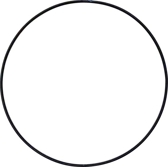 J-Line Cercle Deco Metal Noir Xl 60Cm | bol