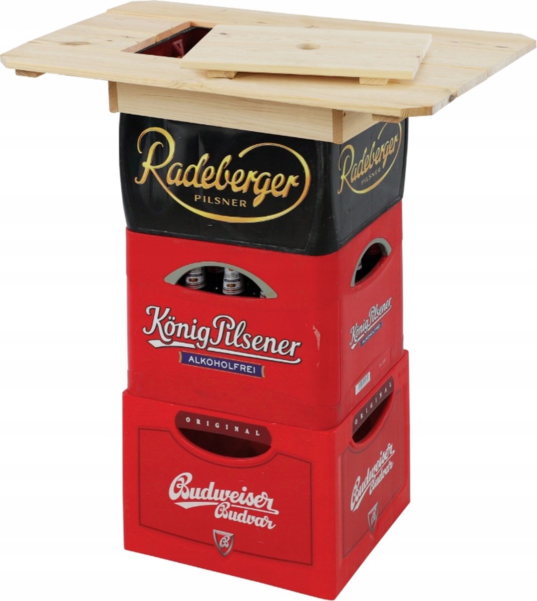 SMH LINE® Luxe Tafelblad voor bierkrat - bier salontafel - Statafel ...