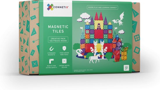 Connetix - Creative Pack 100 stuks - magnetisch constructiespeelgoed ...