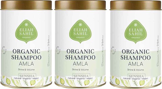Vegan BIO Amla 3 STUKS Shampoo Poeder Eliah Sahil - Natuurlijke glans ...