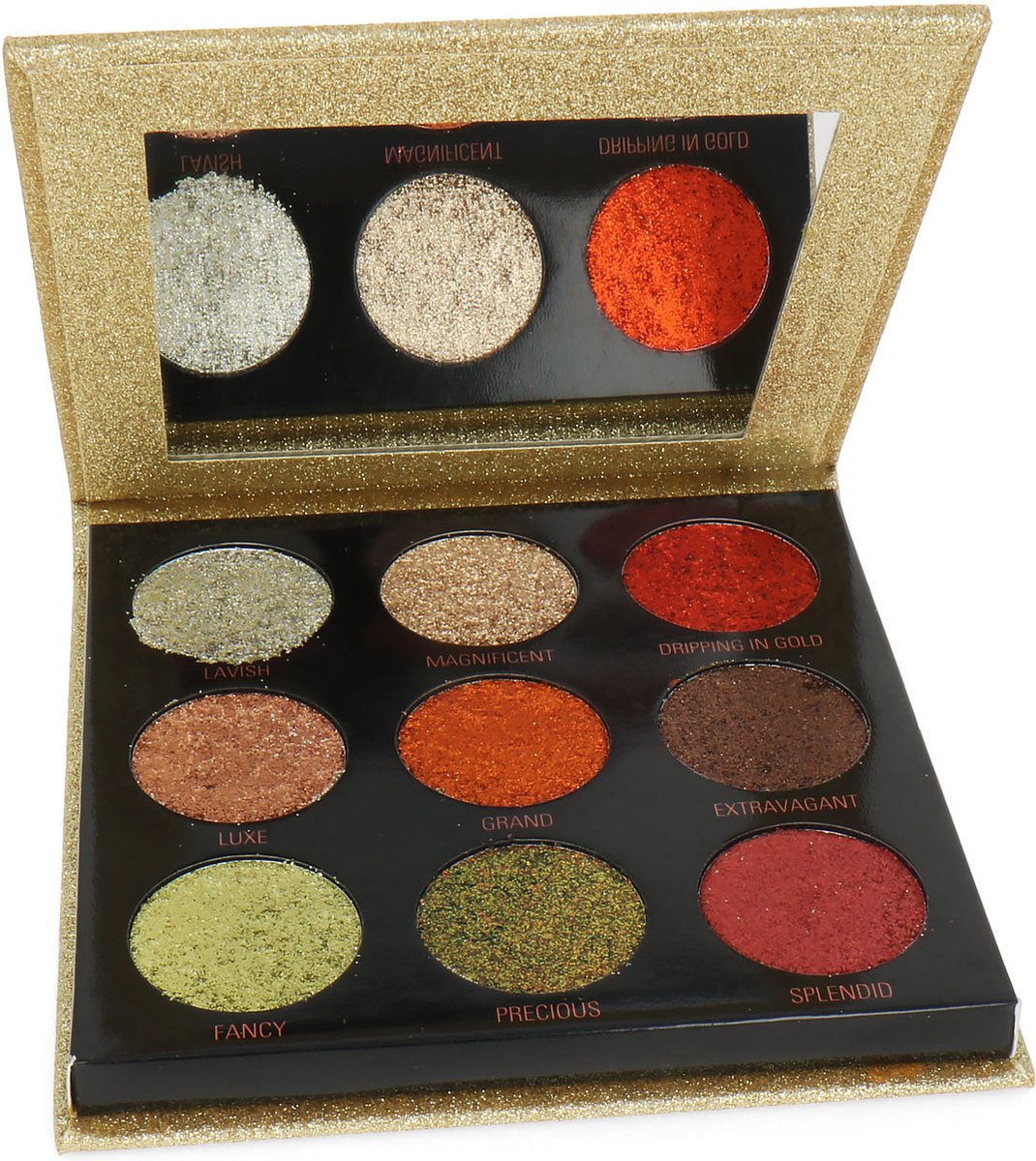 Makeup Revolution Pressed Glitter Oogschaduw Palette Midas Touch
