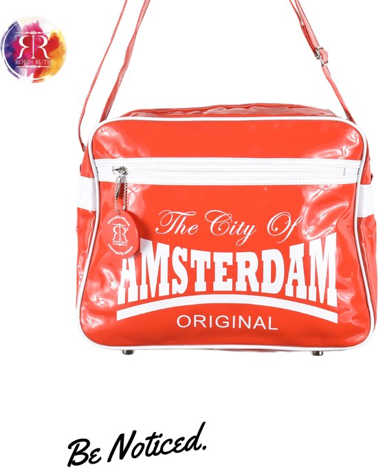 Robin Ruth Originals Amsterdam Schoudertas - Rood | bol