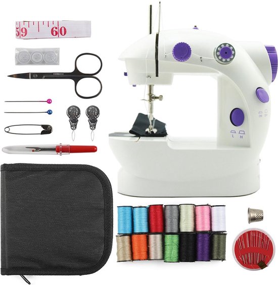 Naaimachine | Inclusief naaiset | Mini naaimachine | 27 dilg | Complete set | bol