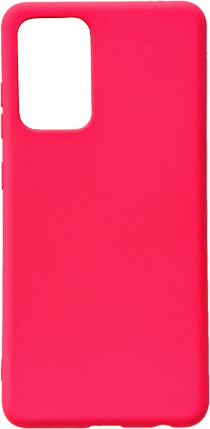 Casemania Hoesje Geschikt voor Samsung Galaxy A52 & A52S Neon Roze - Extra Stevig... | bol