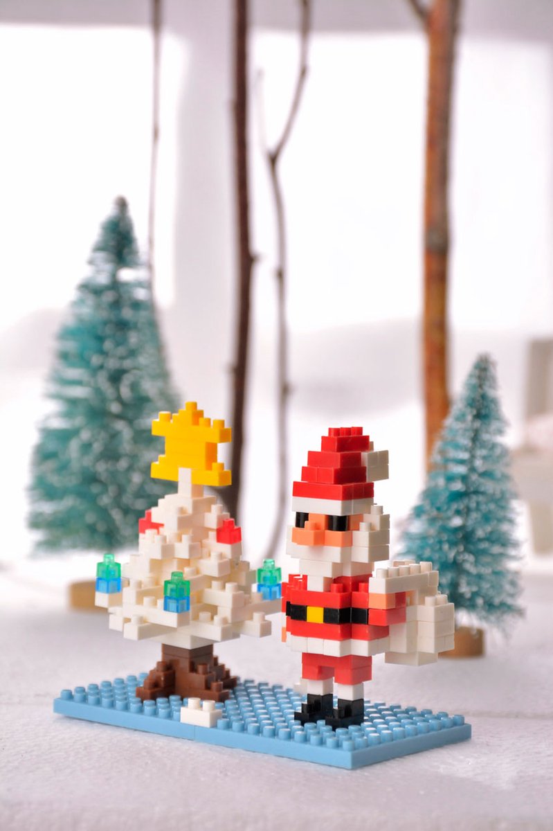 FunWithBlocks® Kerstman met kerstboom miniblock - 157 miniblocks | bol.com