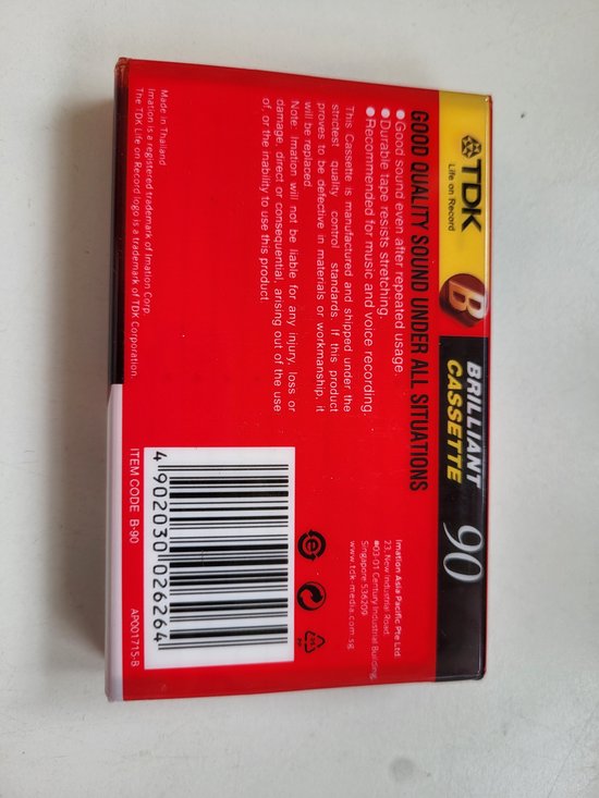 TDK B90 cassettebandje Normal Position Type I | bol
