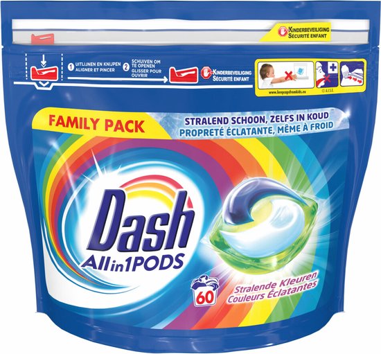 2x Dash Allin1 Pods Kleur 60 stuks | bol