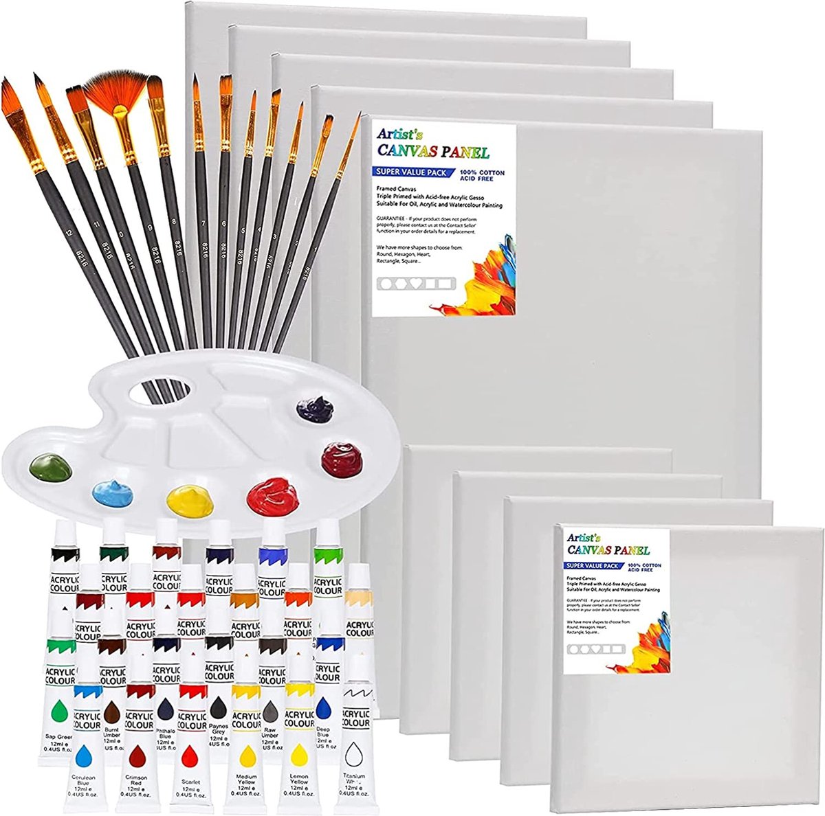 46 Delige - Complete Schilder Set - Professionele Kunst Kit - Verf ...