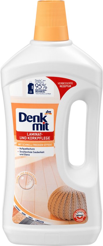 Denkmit Vloerreiniger voor laminaat en kurk - laminaatreiniger, 1 Liter ...
