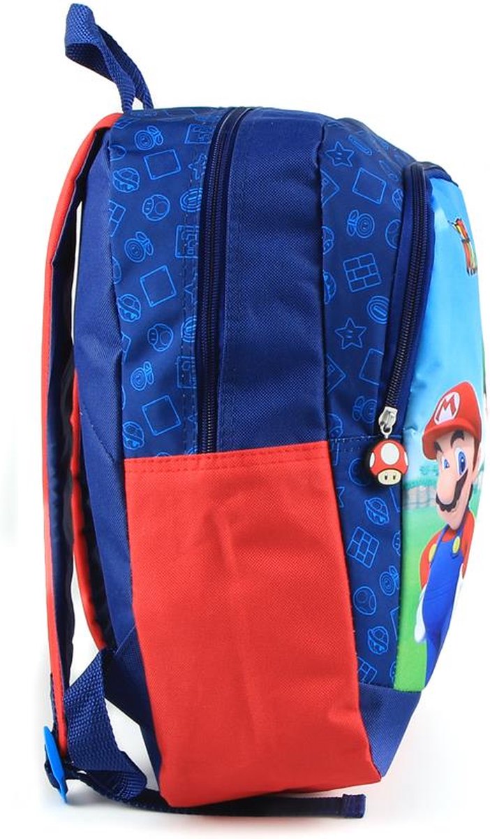 Super Mario Bross Kinder Rugtas - Grote Kinder Rugzak - 2 Vakken ...