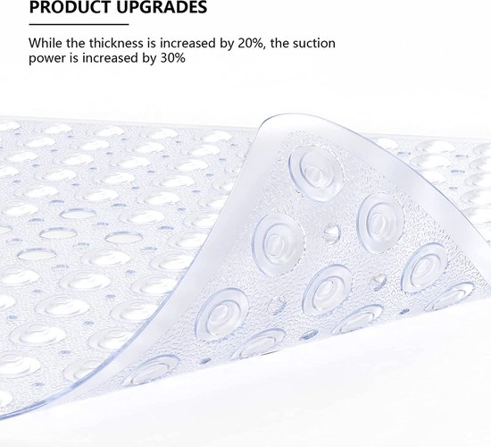 XIYUNTE Vierkante douchemat antislip antischimmel - 53 x 53 cm/21 x 21 ...