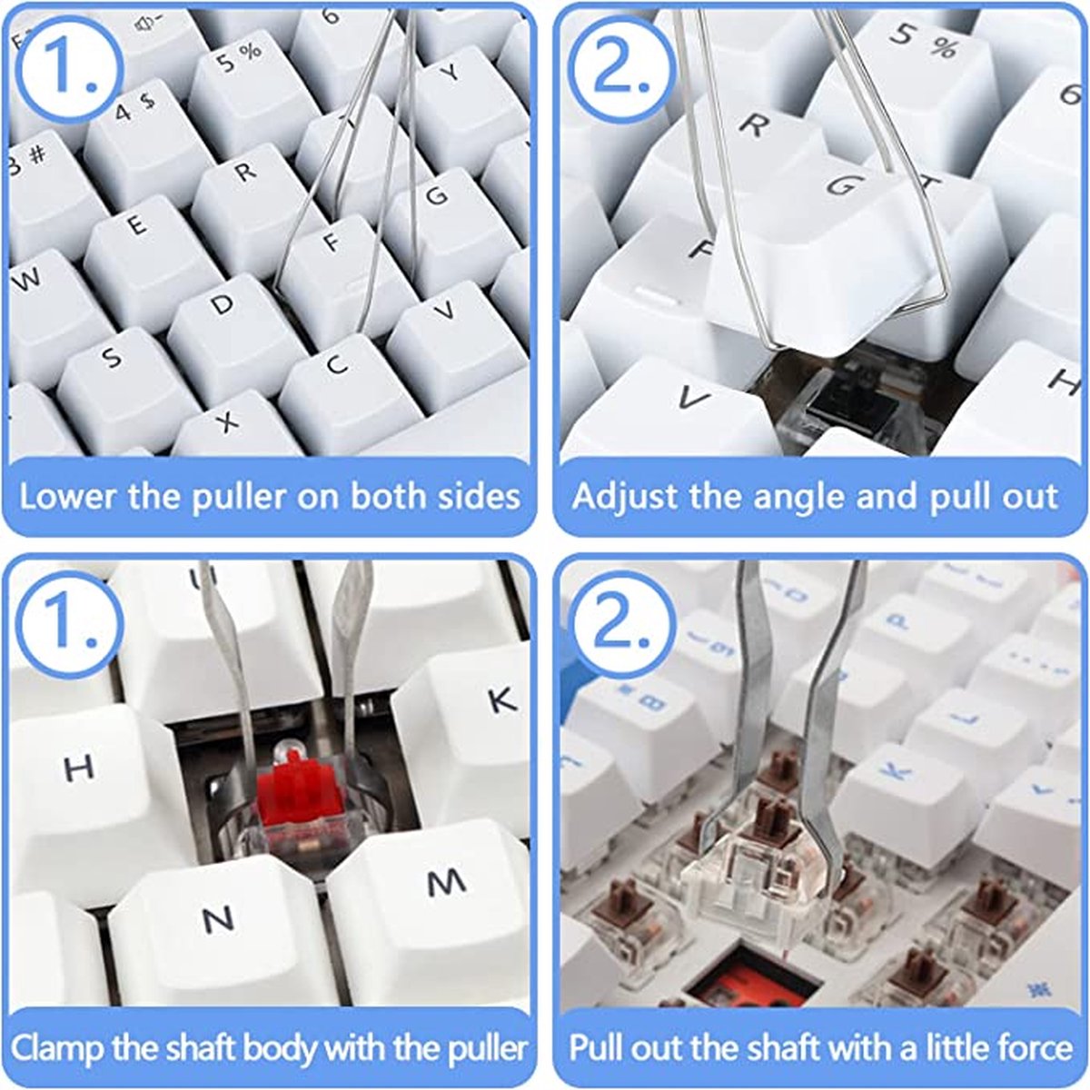 5 In 1 Mechanical Keyboard Mechanische Toetsenbord Keycap Puller ...