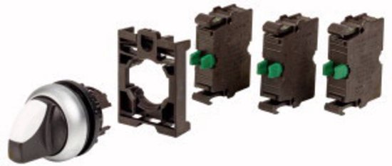 Eaton M22-WRK-3K10-BVP Keuzeschakelaar Kunststof frontring Tuimel Zwart 1 stuk(s) | bol