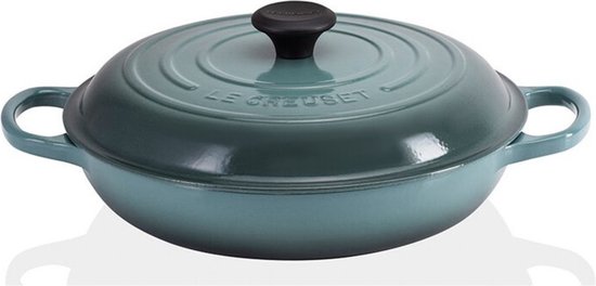 Le Creuset Braadpan Campagnard Signature Ocean ø 26 cm / 2.2 Liter | bol