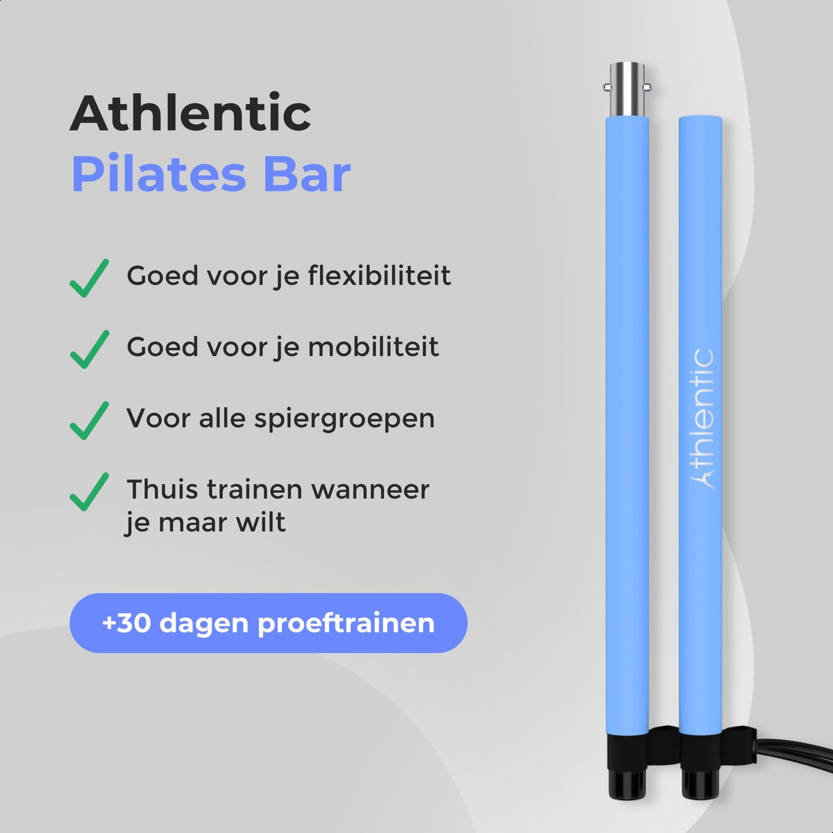 Pilates bar - Pilates stick - Fitness bar - Pilates stok - Fitness ...