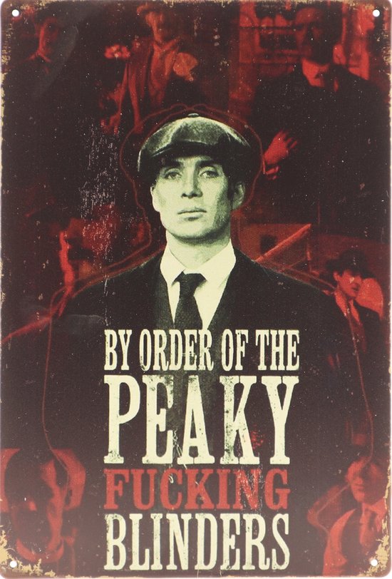 Wandbord – Peaky Blinders - Tommy Shelby - Netflix - Retro ...