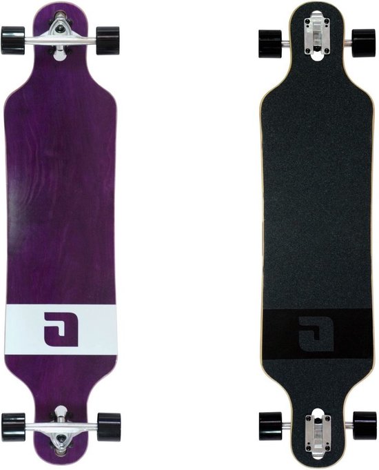 Atom Drop Through Longboard - 40 Purple (Veneer) | bol