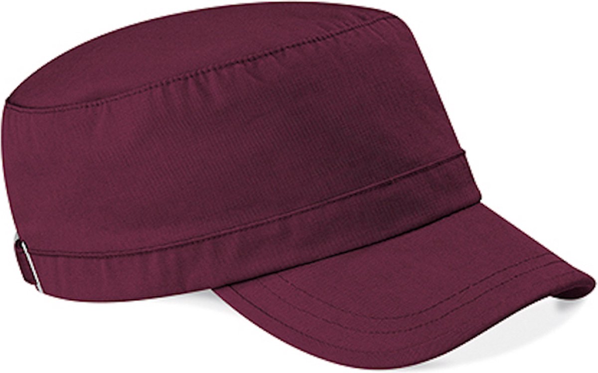 Beechfield 'Army Cap' Burgundy Rood | bol.com