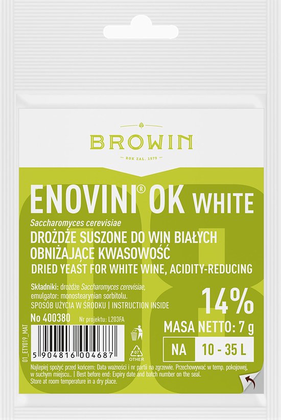 Puurmaken wijngist voor witte wijn tot 14% met zuurreductie | bol.com