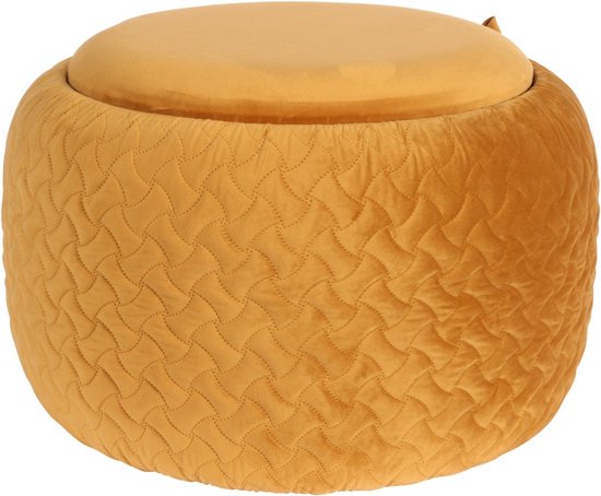 Baroque - Poef - Poef met opbergruimte bal - 36x56x56 - Glass | bol