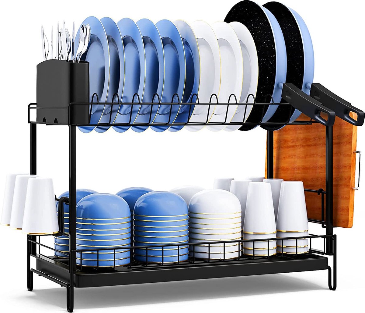 UNIDEAL afdruiprek voor vaat, 2 etages afdruiprek voor vaat met ...