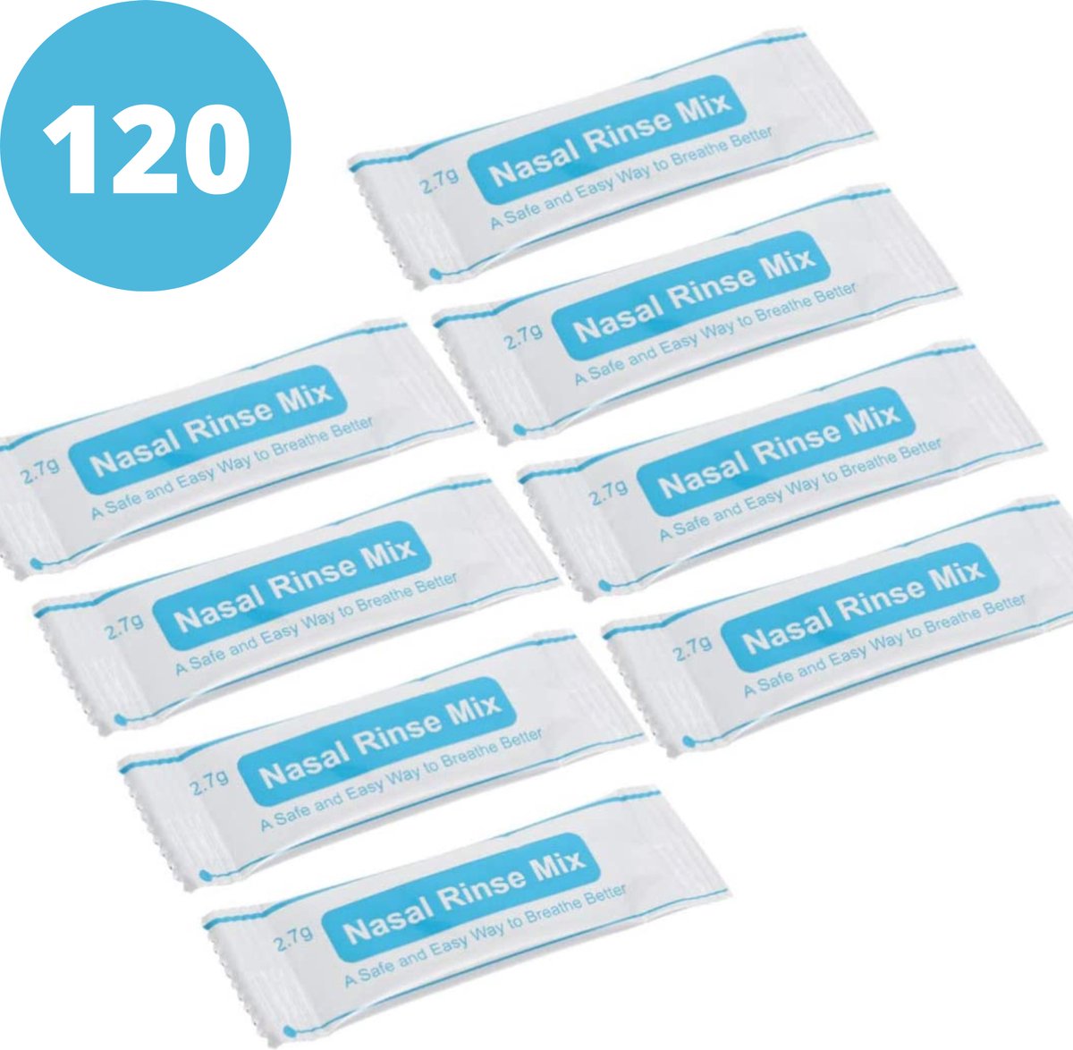 TONELIFE - Neus spoelzout - Nasal zout - Neusdouche - 120 zakjes | bol.com