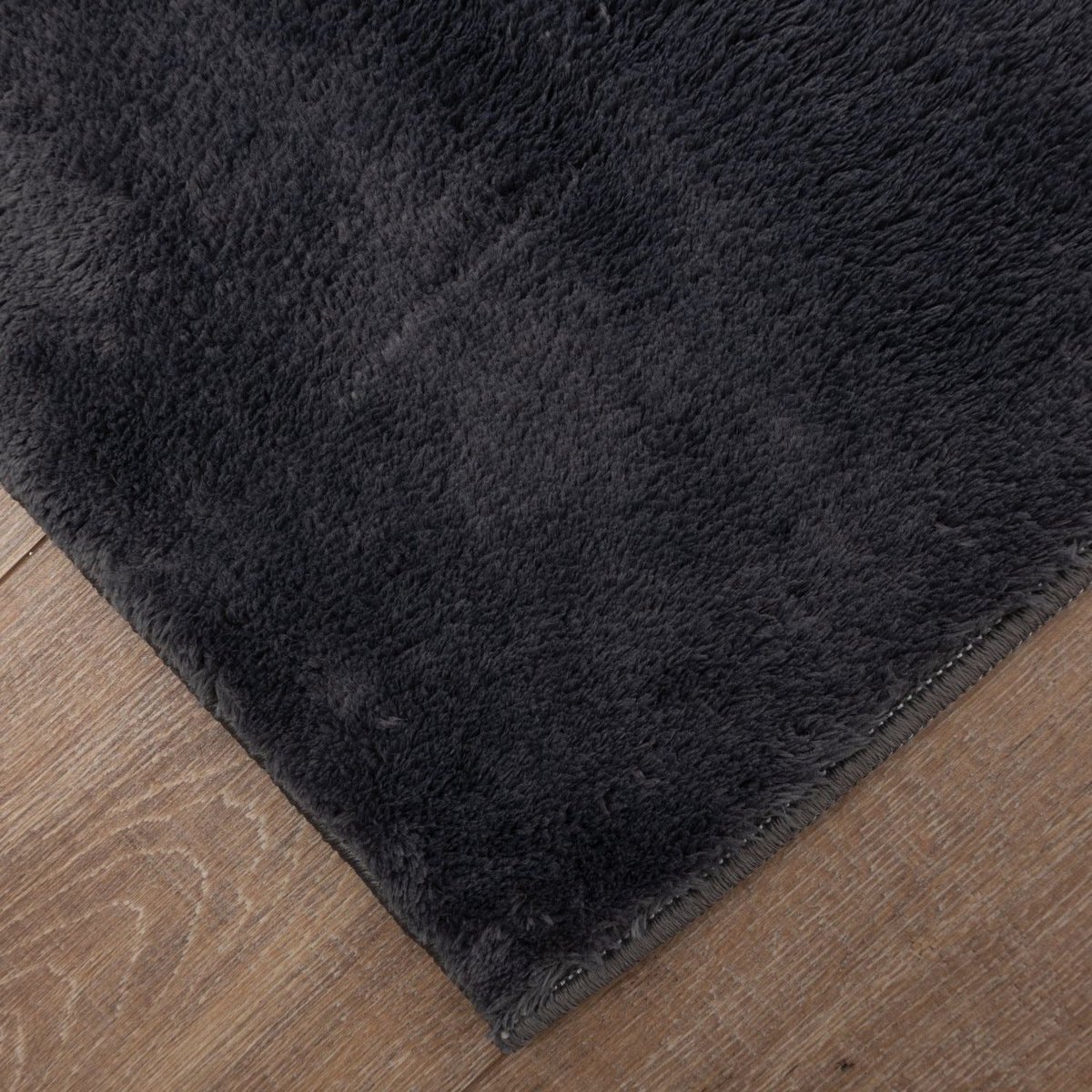 Antraciet Tapijt Wasbaar Laagpolig Vloerkleed met Anti Slip Koho Soft ...
