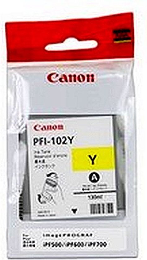 Canon PFI-102Y - Inktcartridge Geel | bol