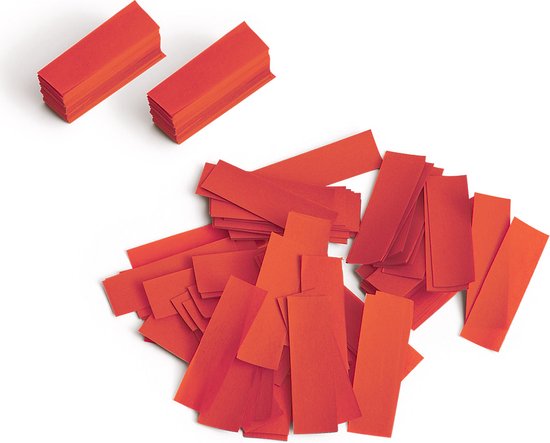 Pro.FX Confetti rectangle 55x17mm, paper, rood, 1kg | bol.com
