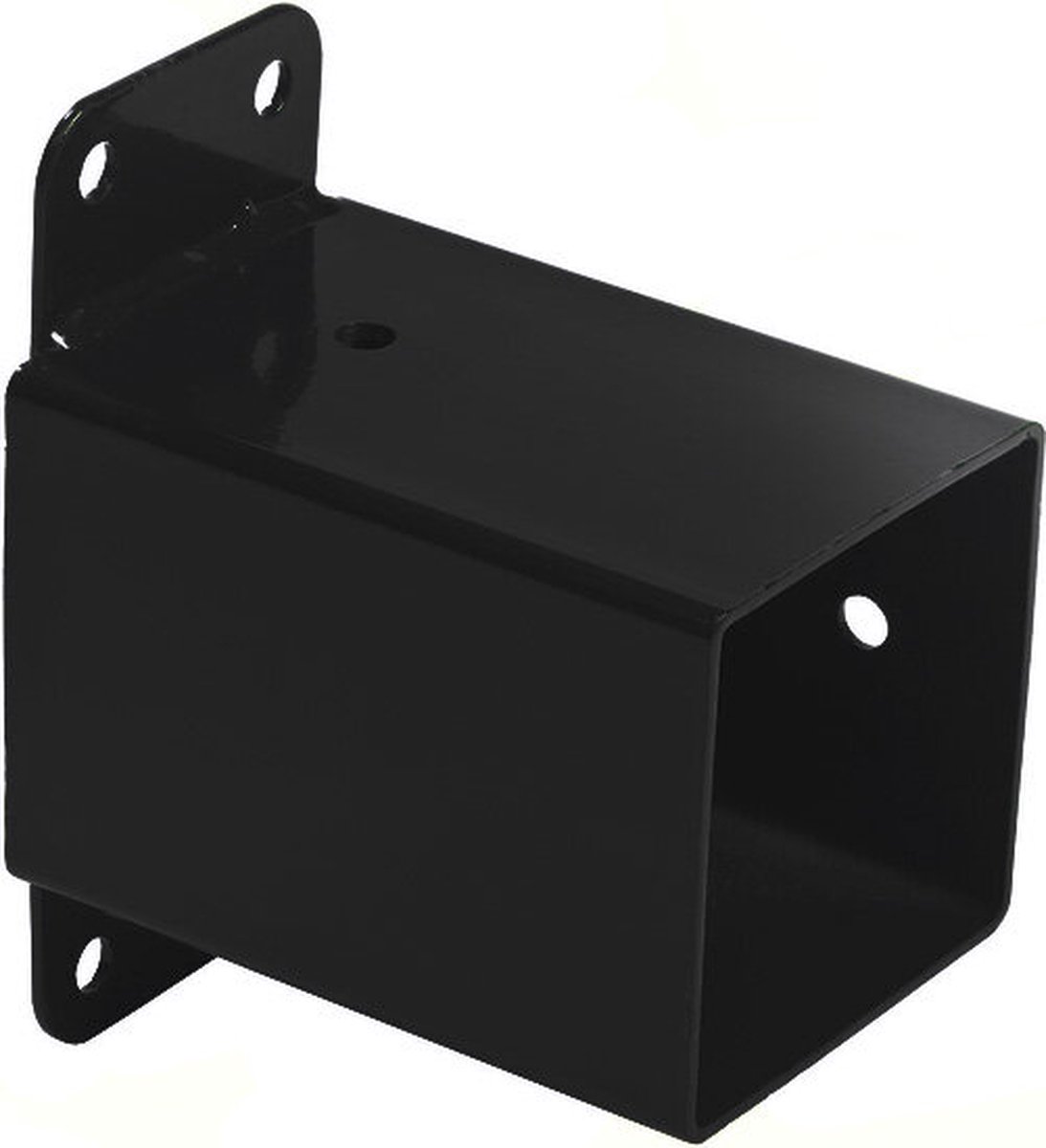 Muursteun voor vierkante palen tot 93x93mm Zwart incl ...
