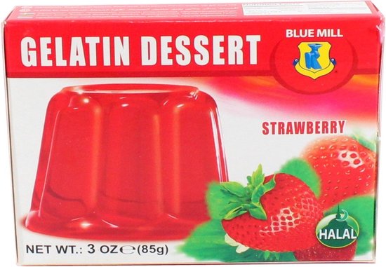 Blue Mill Gelei Aardbei Smaak 3 x 85 Gram (Halal) (jelly) | bol