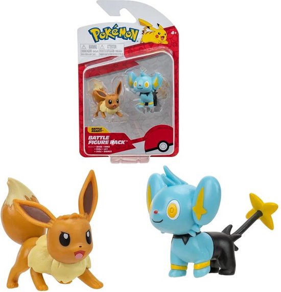 Pokémon - Battle Figure Pack - Eevee & Shinx | bol.com