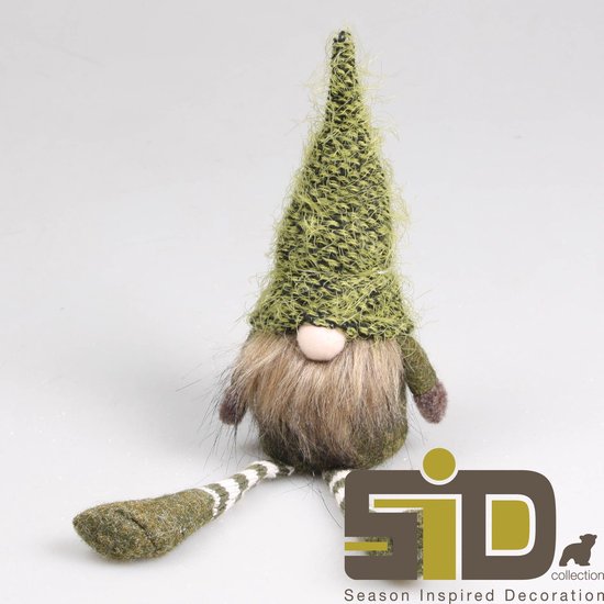 Kabouter Fred - Gnome - Kerstdecoratie - Gnoom - 10x9x40cm | bol.com