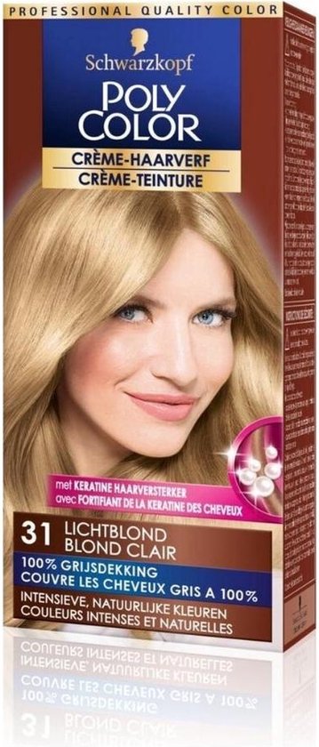 Schwarzkopf Poly Color - Haarverf - Color Creme - 31 Lichtblond - 2 ...
