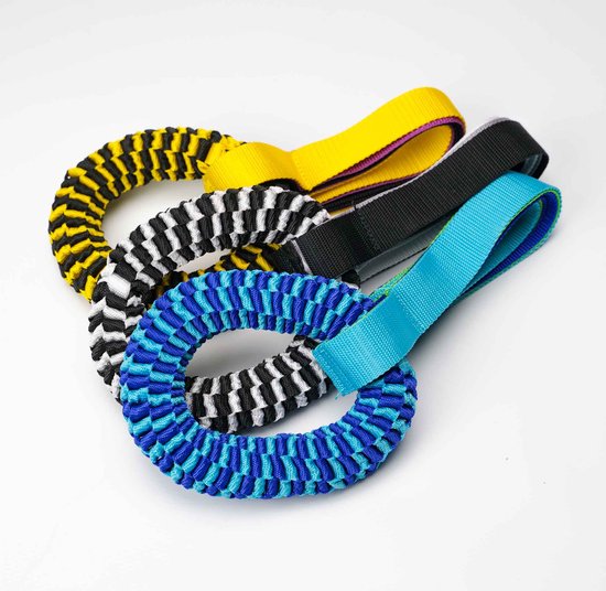 Honden speelgoed - trek touw geel/zwart | bol.com