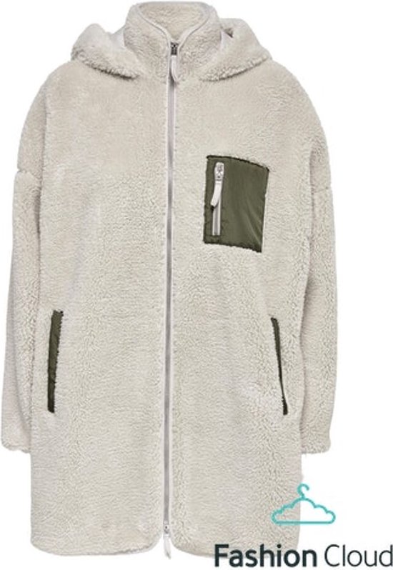 ONLY Sascha Sherpa Jacket Pumice Stone BEIGE XS/S | bol.com