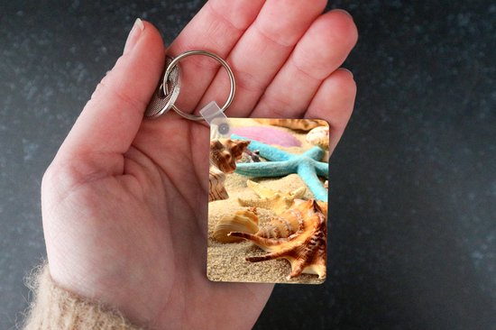 Sleutelhanger - Zeester - Schelpen - Zand - Strand - Uitdeelcadeautjes ...