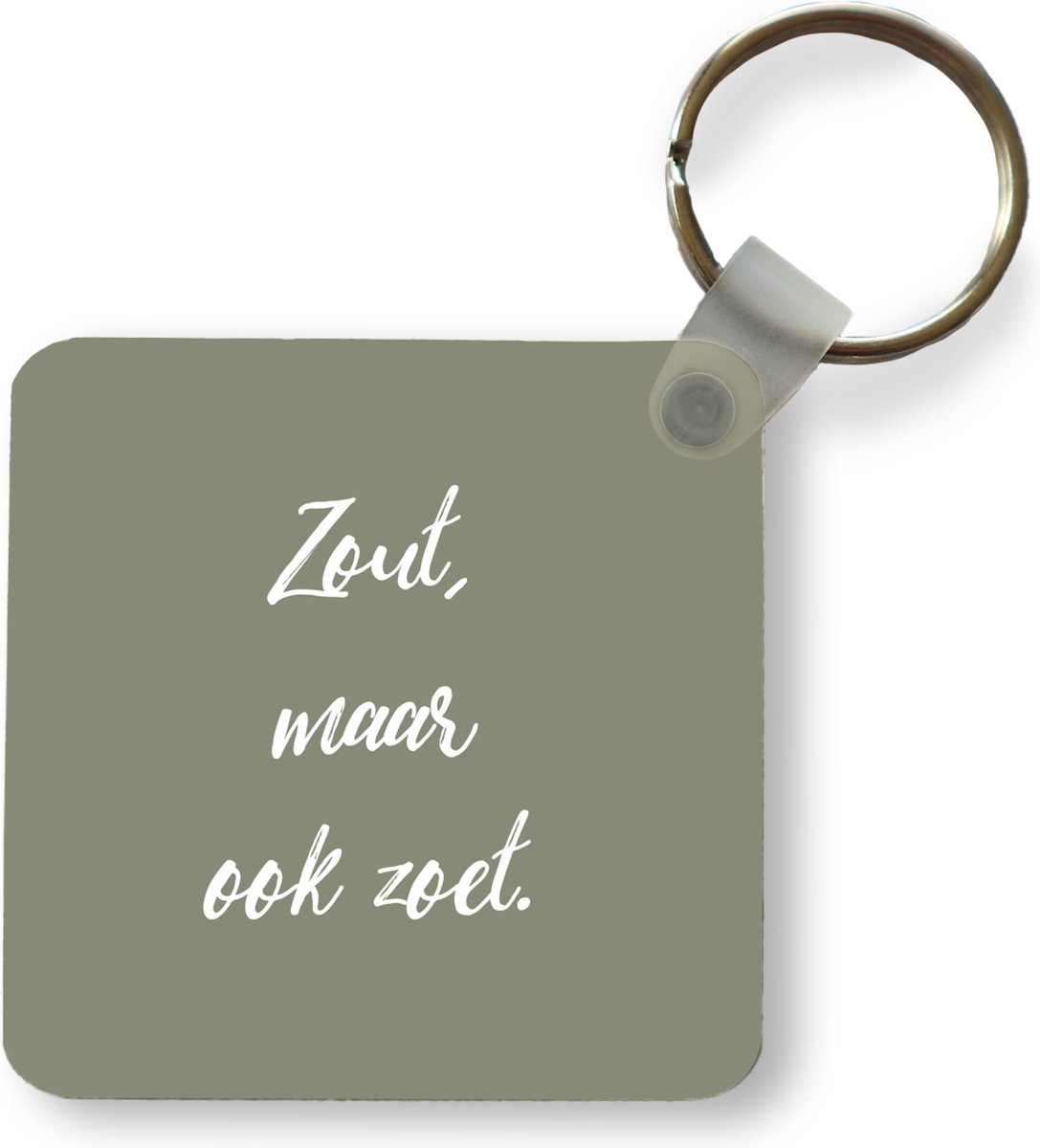 Sleutelhanger - Uitdeelcadeautjes - Spreuken - Zout, maar ook zoet ...